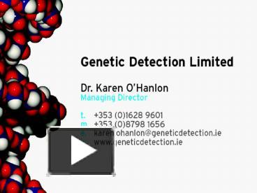 Molecular Identification Methods presentation | free to view