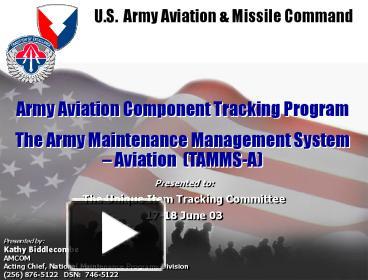 Army Aviation Component Tracking Program presentation | free to view