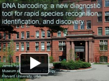 DNA barcoding: a new diagnostic tool for rapid species recognition ...