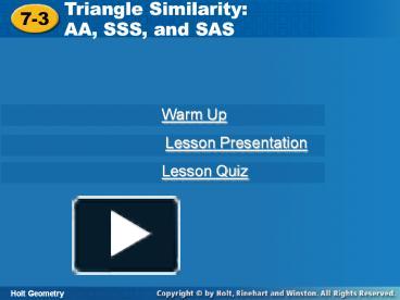 PPT – Triangle Similarity: PowerPoint presentation | free to download ...