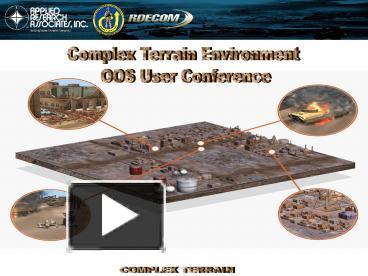 Complex Terrain Environment presentation | free to view