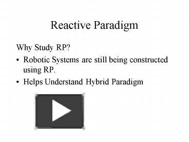 PPT – Reactive Paradigm PowerPoint presentation | free to view - id ...