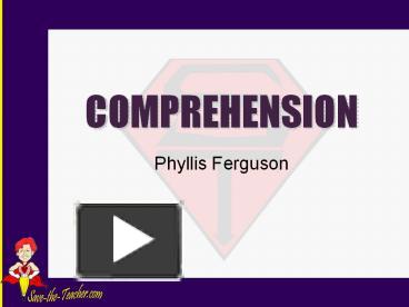 PPT – COMPREHENSION PowerPoint presentation | free to download - id ...