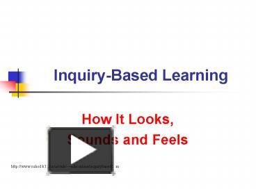 Inquiry-Based Learning presentation | free to download