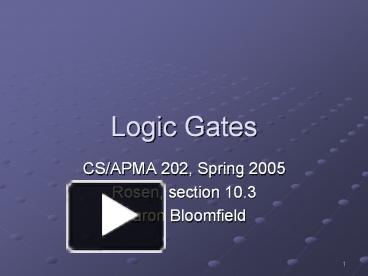 Logic Gates presentation | free to download