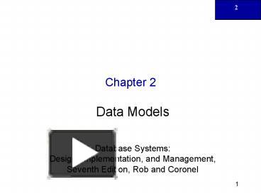 PPT – Data Models PowerPoint presentation | free to view - id: 3c4be3-Mzk0Z