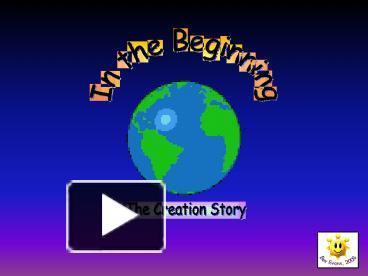 In the Beginning presentation | free to download