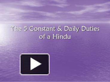 PPT – The 5 Constant PowerPoint presentation | free to download - id ...