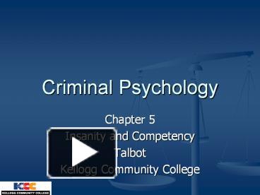 Criminal Psychology presentation | free to download