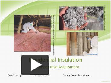 Residential Insulation presentation | free to view