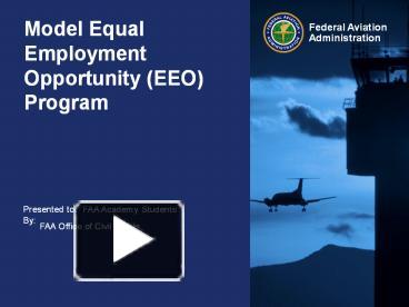 Model Equal Employment Opportunity (EEO) Program presentation | free to ...