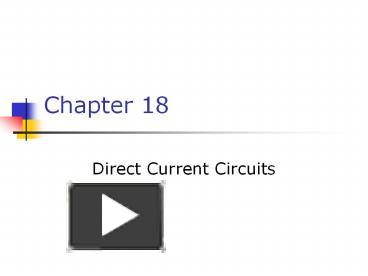 PPT – Direct Current Circuits PowerPoint presentation | free to view ...