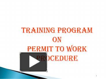 PPT – TRAINING PROGRAM PowerPoint presentation | free to download - id ...