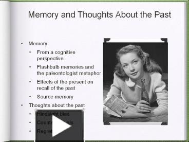 Memory presentation | free to download