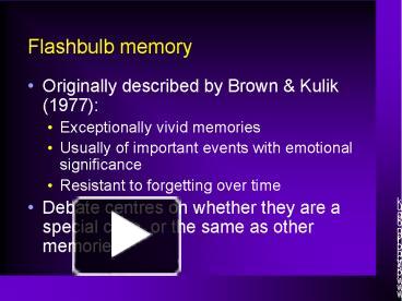 Flashbulb memory presentation | free to download