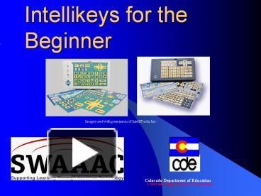 Intellikeys for the Beginner presentation | free to view