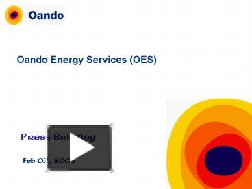 Oando Energy Services OES presentation | free to view