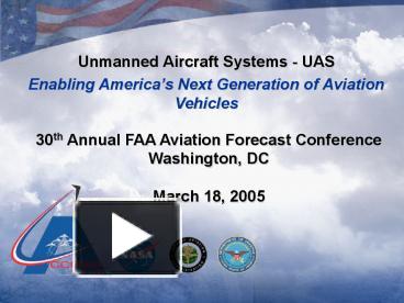 Unmanned Aircraft Systems - UAS presentation | free to view