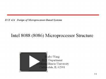 PPT – ECE 424 Design of Microprocessor-Based Systems PowerPoint ...