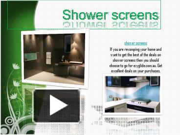 PPT – Shower Screens PowerPoint presentation | free to download - id ...