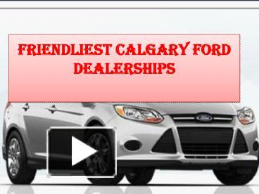 PPT – Ford Dealers PowerPoint presentation | free to download - id ...