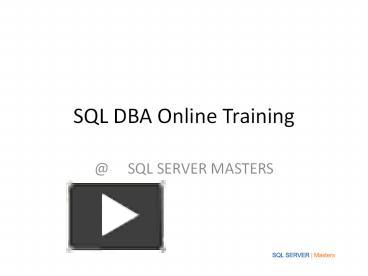 PPT – sql dba 2012 PowerPoint presentation | free to download - id ...