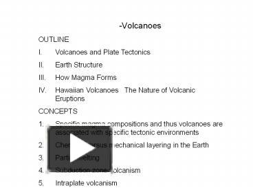 PPT – -Volcanoes PowerPoint presentation | free to download - id ...
