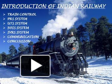 INDIAN RAILWAY presentation | free to download