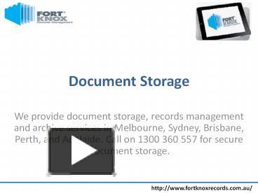 Document Storage presentation | free to download