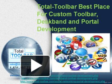 PPT – Total-Toolbar Best Place For Custom Toolbar, Deskband and Portal ...