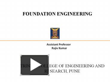 foundation engineering presentation | free to download