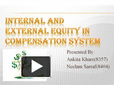 internal and externak equity in compensation system presentation | free ...