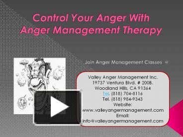 PPT – Control Your anger with Anger Management Therapy PowerPoint ...