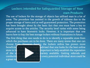 PPT – Content Locking Script PowerPoint presentation | free to download ...