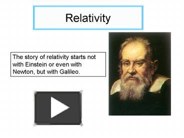 PPT – Relativity PowerPoint presentation | free to download - id ...