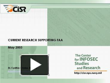 PPT – CURRENT RESEARCH SUPPORTING FAA PowerPoint presentation | free to ...