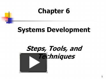 Systems Development presentation | free to view