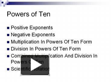 Powers of Ten presentation | free to download