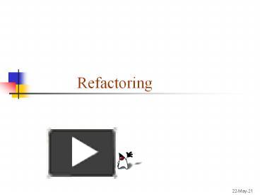 Refactoring presentation | free to download