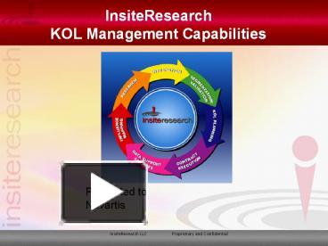 PPT – InsiteResearch KOL Management Capabilities PowerPoint ...