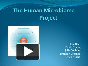The Human Microbiome Project presentation | free to download