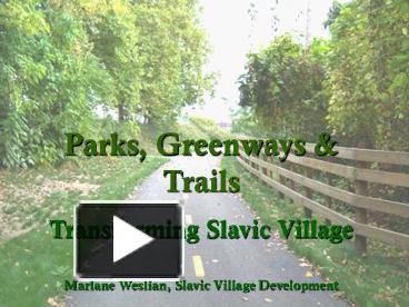 PPT – Parks, Greenways PowerPoint presentation | free to view - id ...