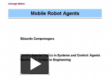 PPT – Mobile Robot Agents PowerPoint presentation | free to download ...