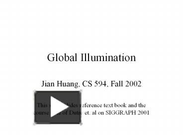 PPT – Global Illumination PowerPoint presentation | free to download ...