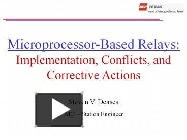 PPT – Microprocessor-Based Relays PowerPoint presentation | free to ...