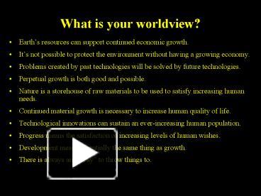 PPT – What is your worldview? PowerPoint presentation | free to ...