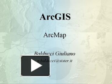 ArcGIS presentation | free to download