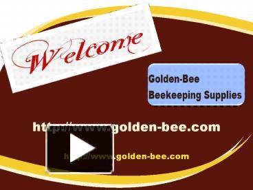 PPT – Beekeeping Supplies PowerPoint presentation | free to download ...