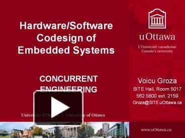 Concurrent Engineering presentation | free to view