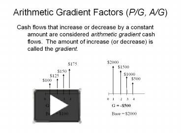 Arithmetic Gradient Factors (P/G, A/G) presentation | free to download